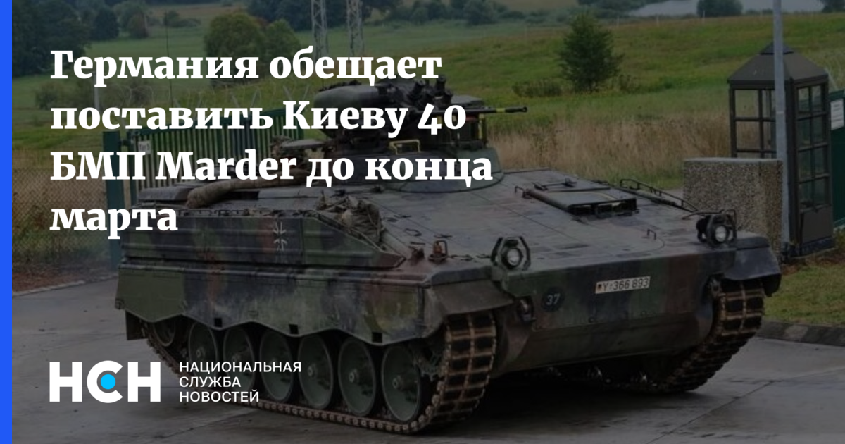 Германия обещает поставить Киеву 40 БМП Marder до конца марта